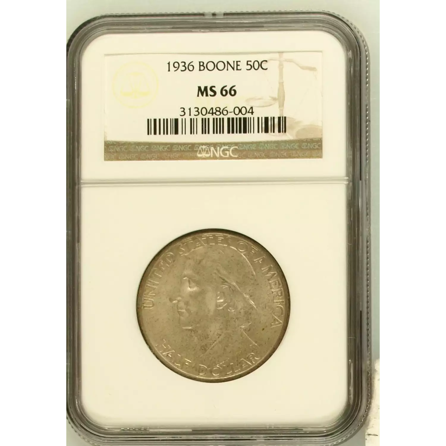 1936 Classic Commemorative Daniel Boone Bicentennial NGC MS-66 BOONE ...